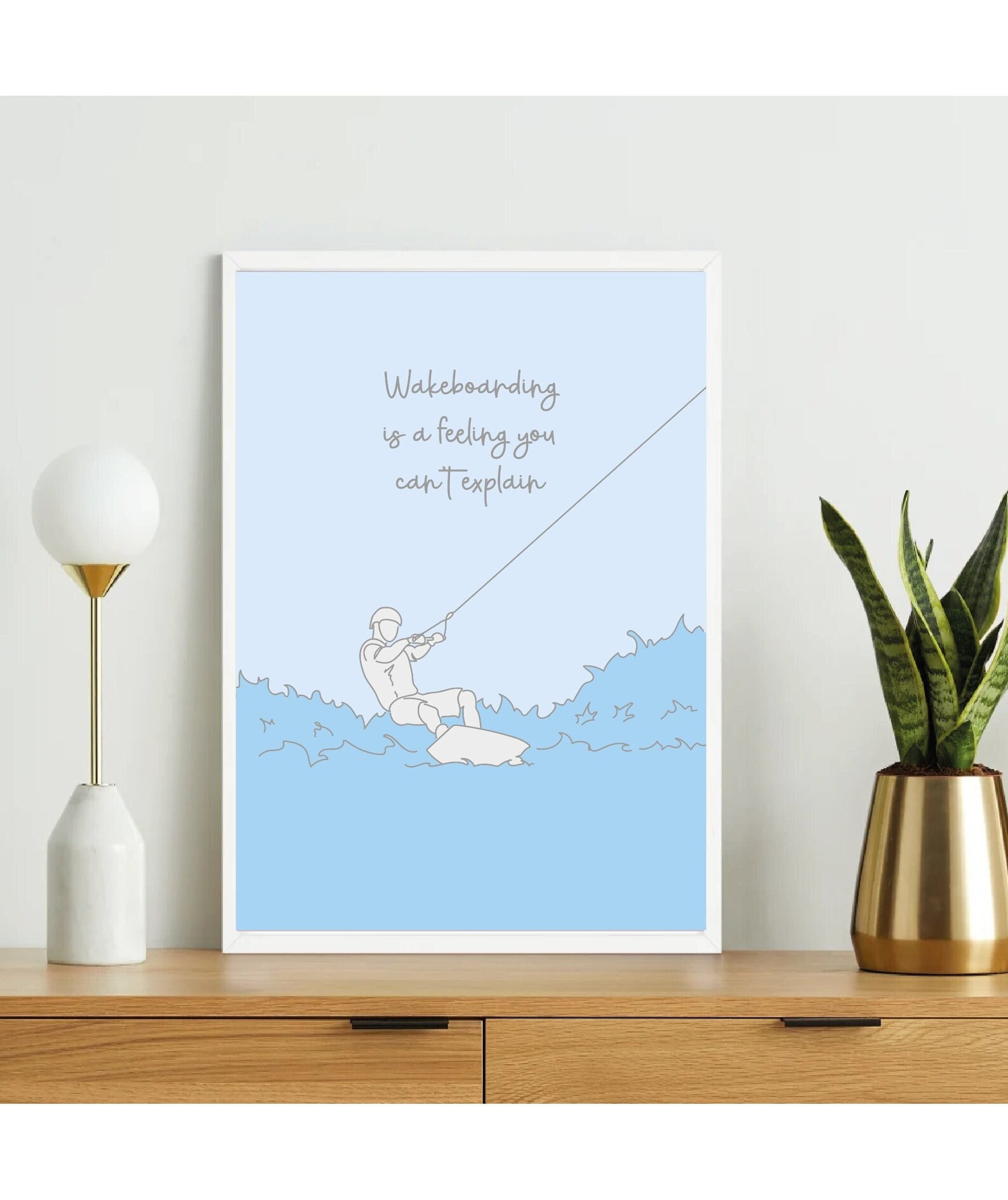 Wakeboarding Poster - Wakeboard, Wake Life, Wave, Water Sport A3/A4/A5 ...