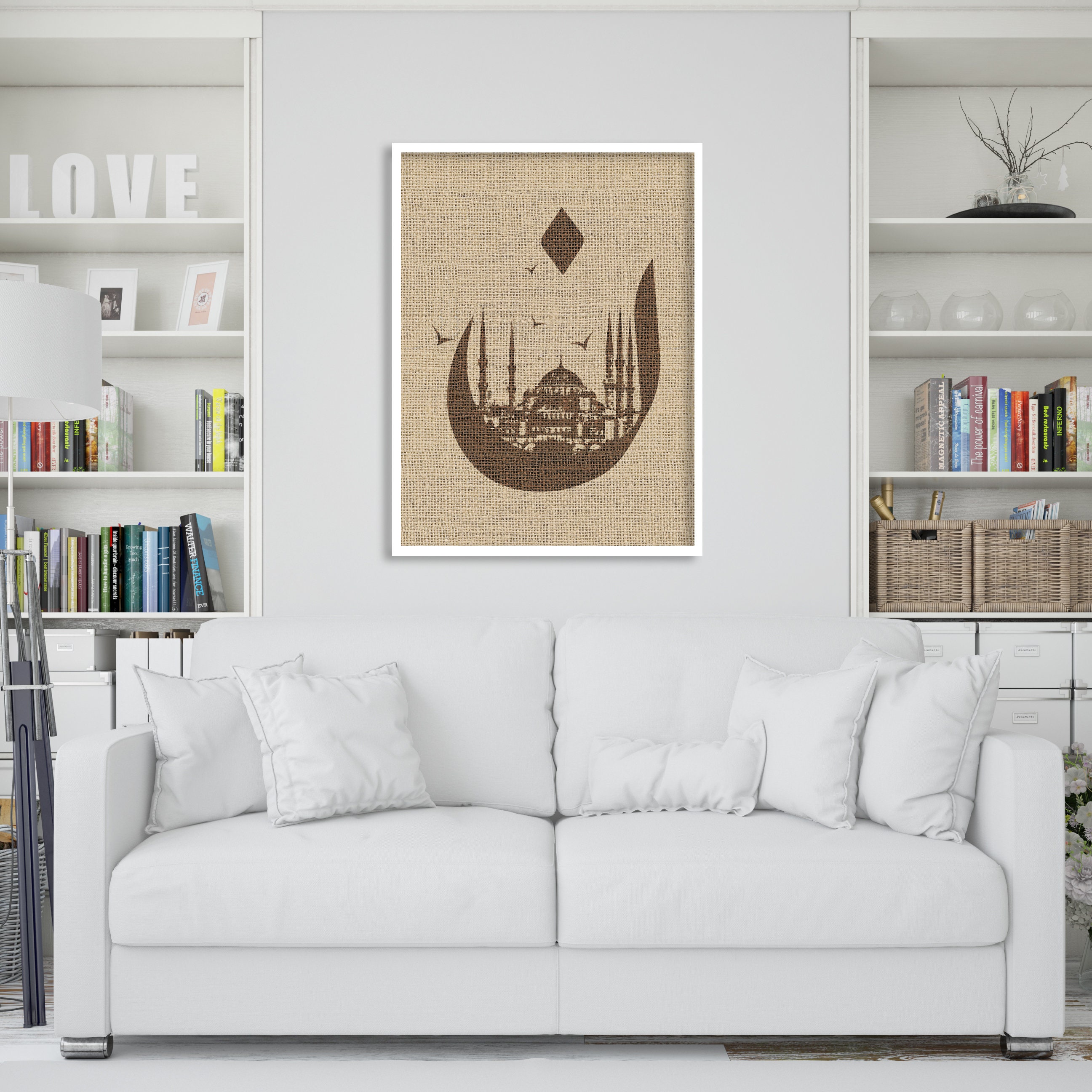 Nun Letter and Mosque Figure. Nun Letter Download Wall Art Print SVG ...