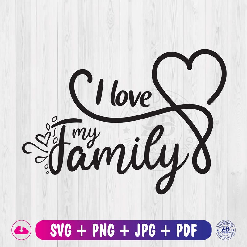 I love my für family - Etsy.de