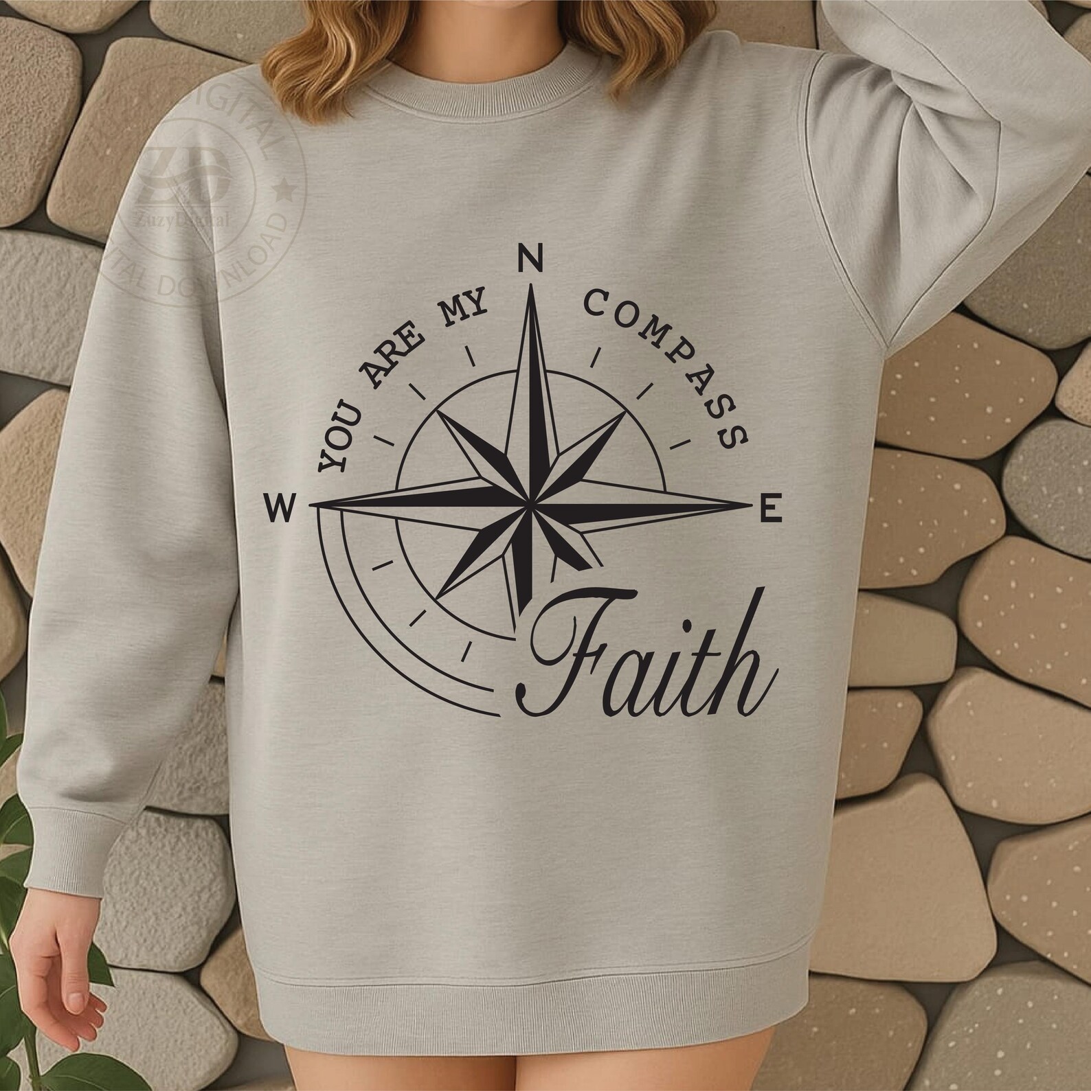 Faith Compass Clipart – “you Are My Compass” Quote Design | Spiritual ...
