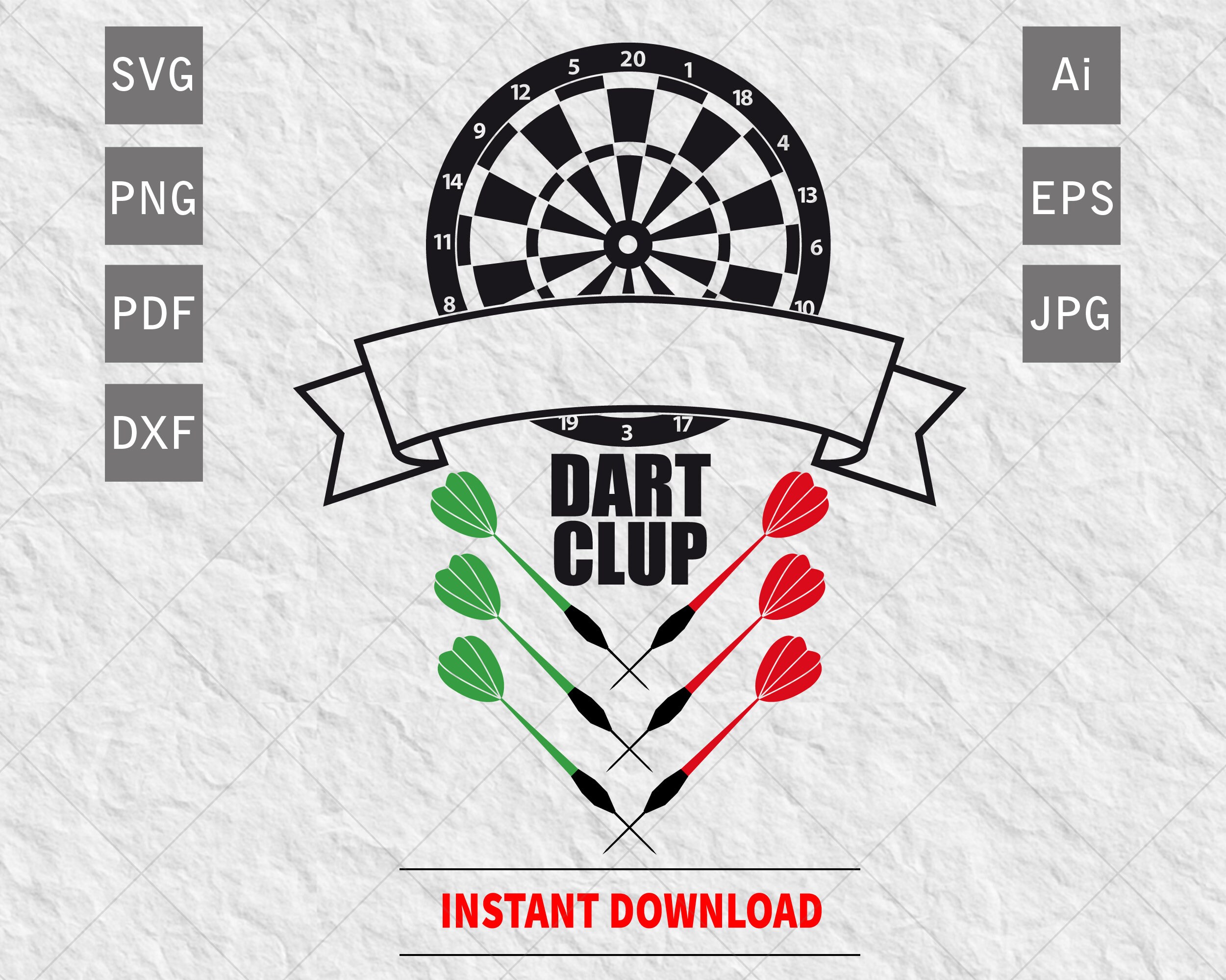 Darts Svg, Dartboard Svg, Darts Arrows Svg, Colorful Darts Svg, Darts ...