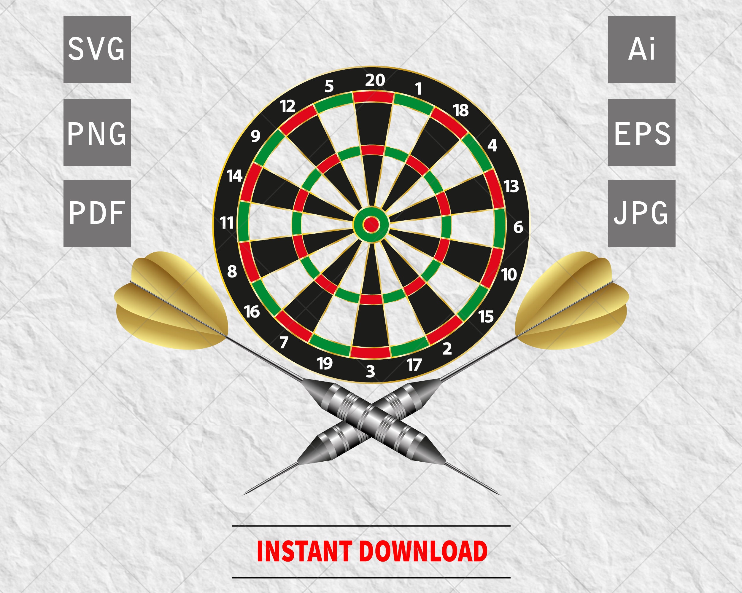 Darts Svg, Dartboard Svg, Darts Arrows Svg, Colorful Darts Svg, Darts ...