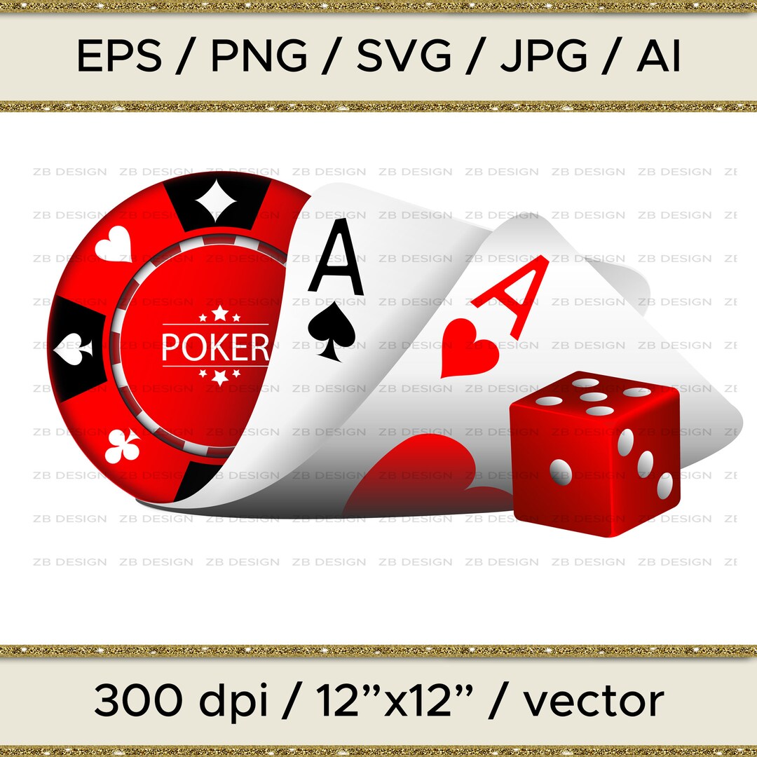 Transparent Background, Poker Playing Cards, Poker Chip, Dice, Eps, Svg ...