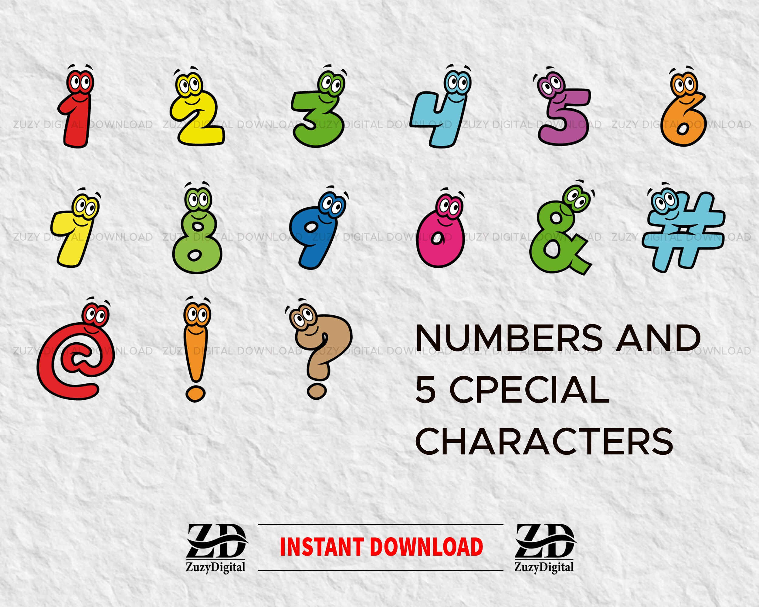 Cute Cartoon Alphabet Clipart Bundle - Uppercase and Lowercase Letters ...