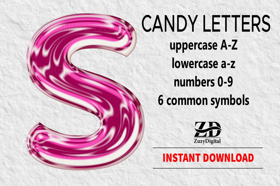 Candy Letters Alphabet Png, Candy Capital Letters Png, Candy Uppercase ...