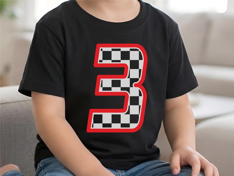 Race Car Birthday Numbers SVG Bundle, Red Checkered Racing Numbers 0-9 ...