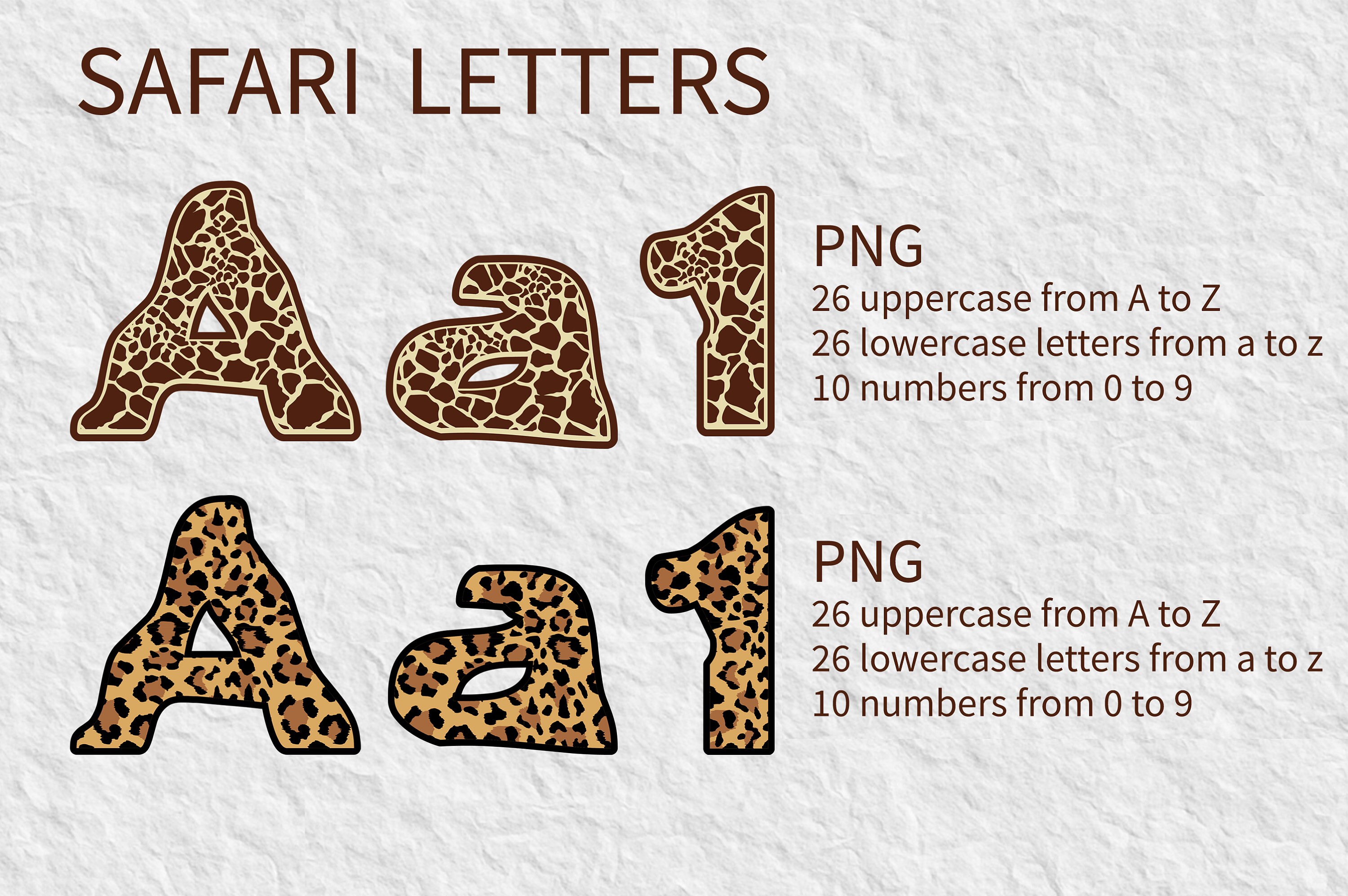 Safari Letter, Leopard Print Letter, Leopard Print Alphabet, Leopard ...