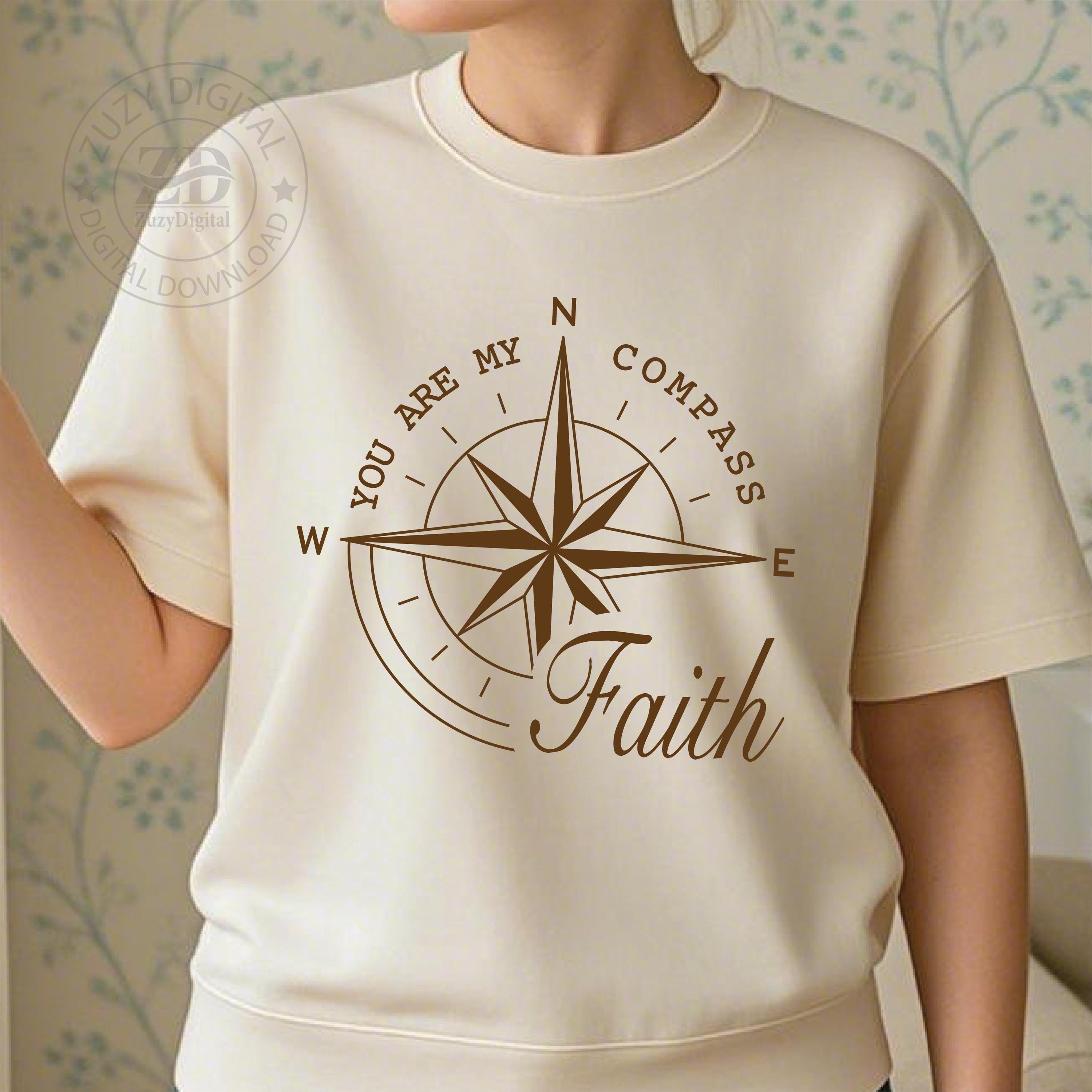 Faith Compass Clipart – “you Are My Compass” Quote Design | Spiritual ...