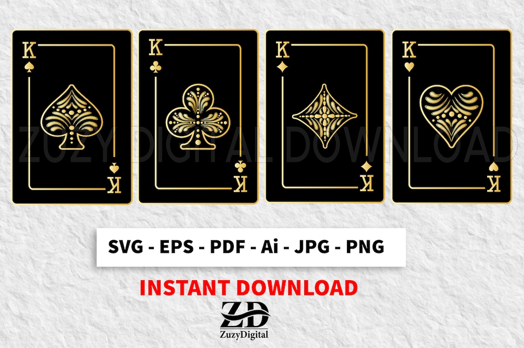 Playing Cards Svg, Spade Svg, Diamond Svg, Club Svg, Heart Svg, Black ...