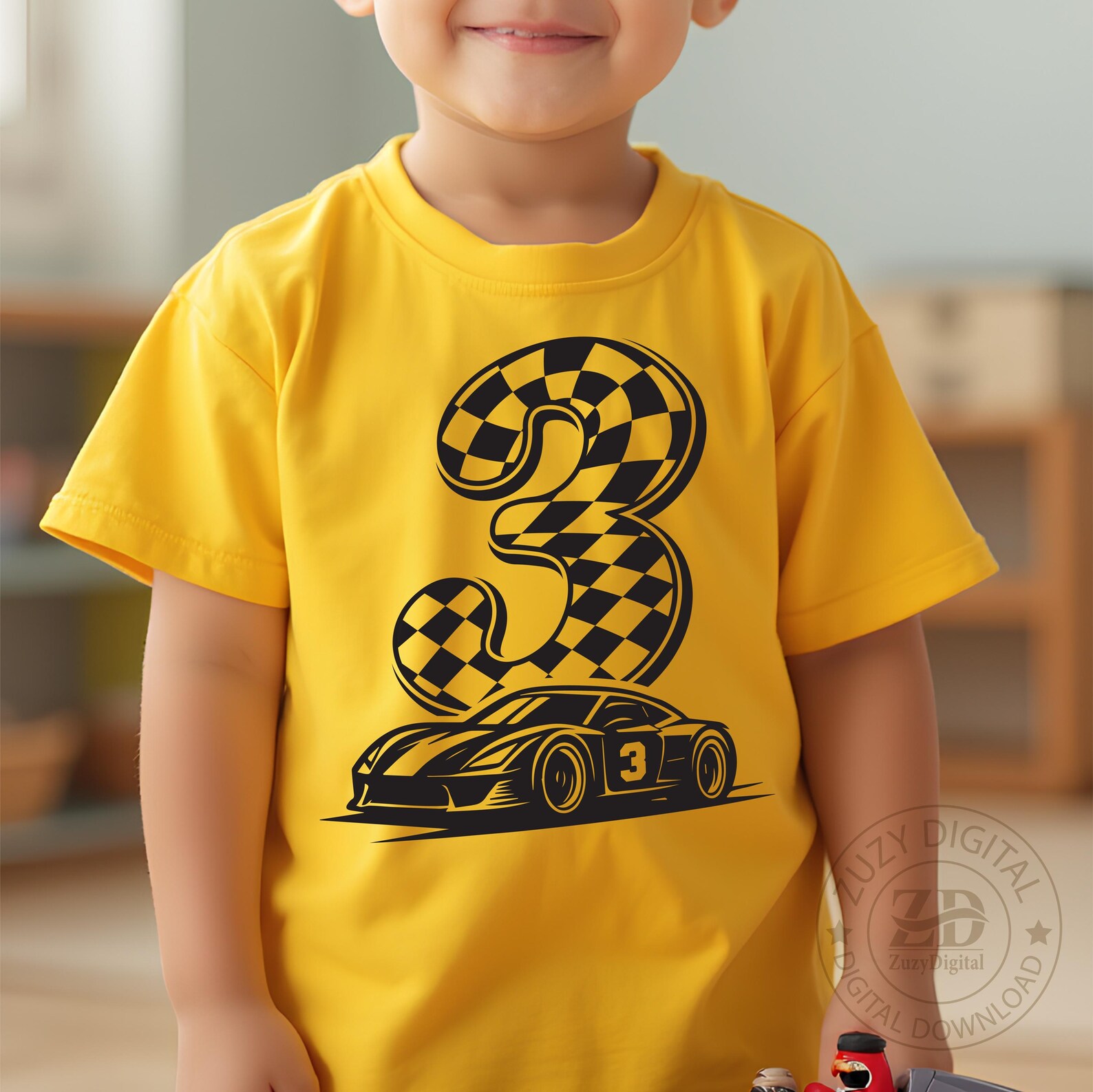 Race Car Birthday SVG – 3rd Birthday Boy Clipart – Checkered Flag ...