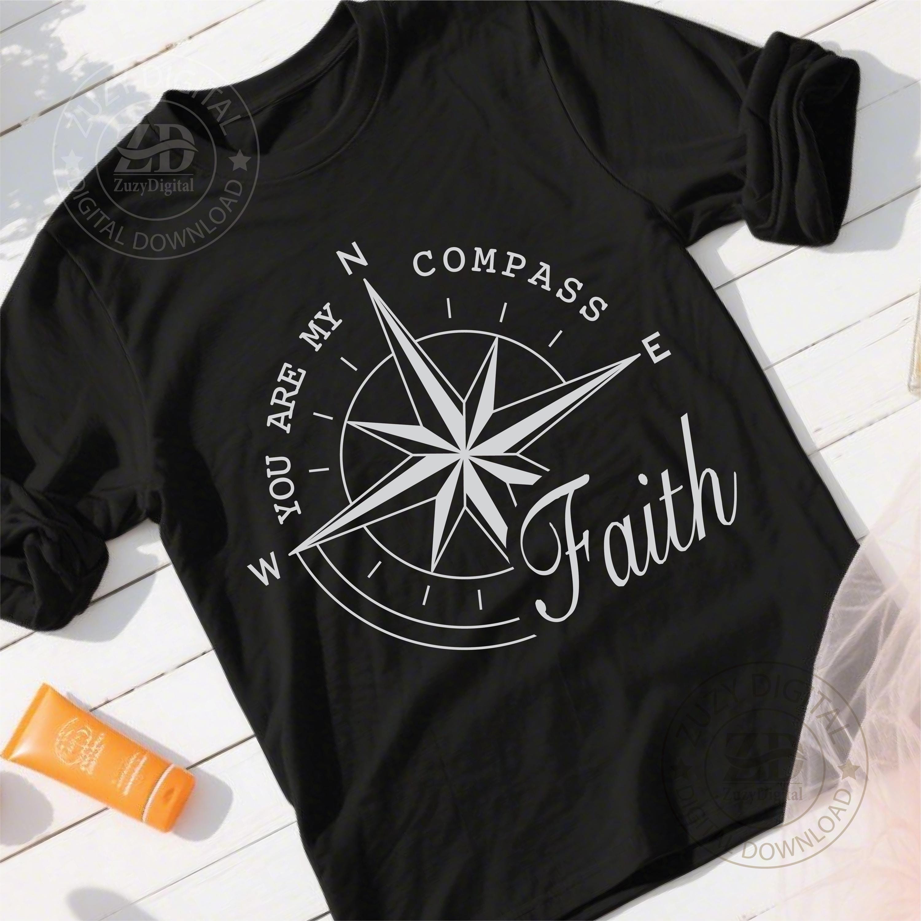Faith Compass Clipart – “you Are My Compass” Quote Design | Spiritual ...