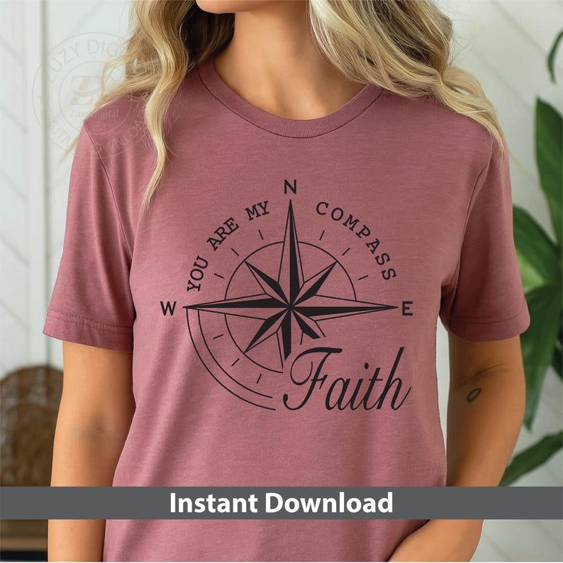 Faith Compass Clipart – “you Are My Compass” Quote Design | Spiritual ...