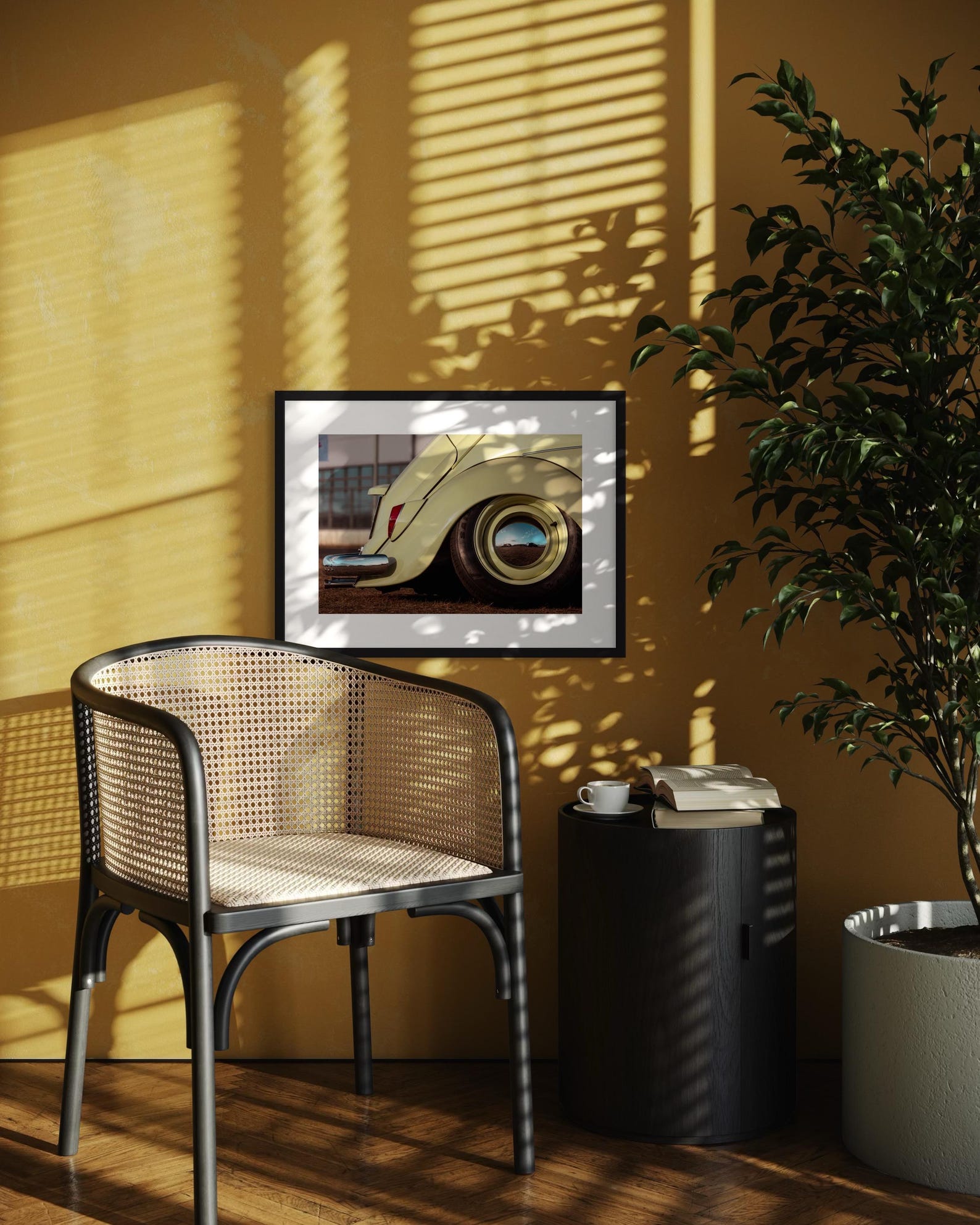 VW Beetle Print Classic Volkswagen Wall Decor VW Air Cooled Art for VW ...