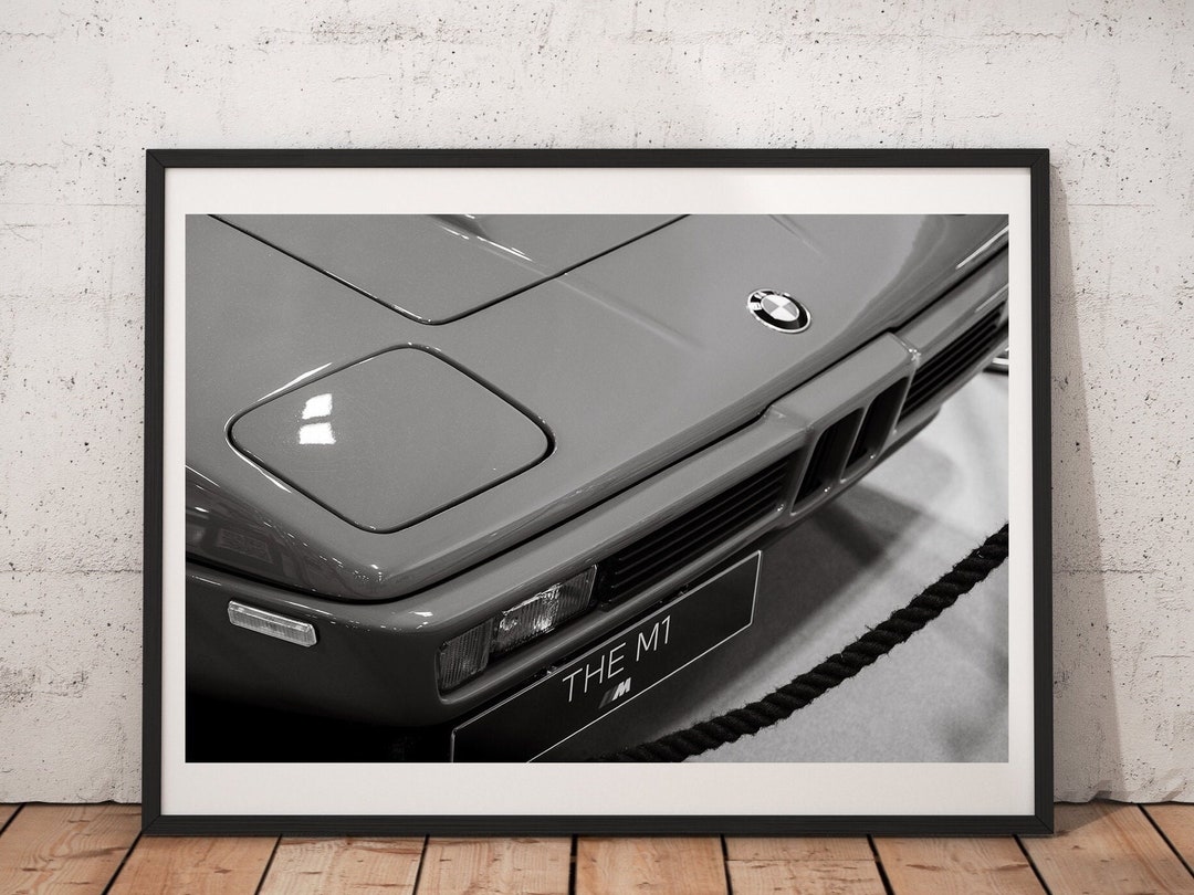BMW M1 Car Print Gifts for Him, Cool Wall Art for Car Lovers - Etsy