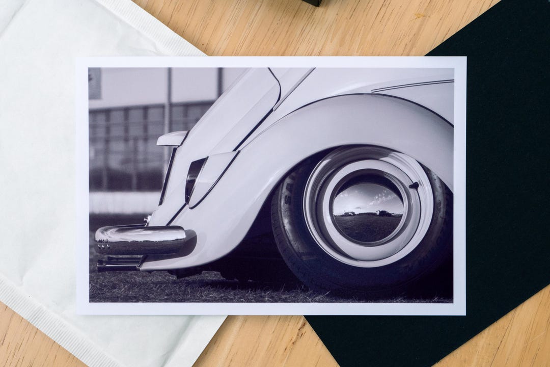 VW Beetle Print Small Classic Volkswagen Wall Decor VW Air Cooled Art ...