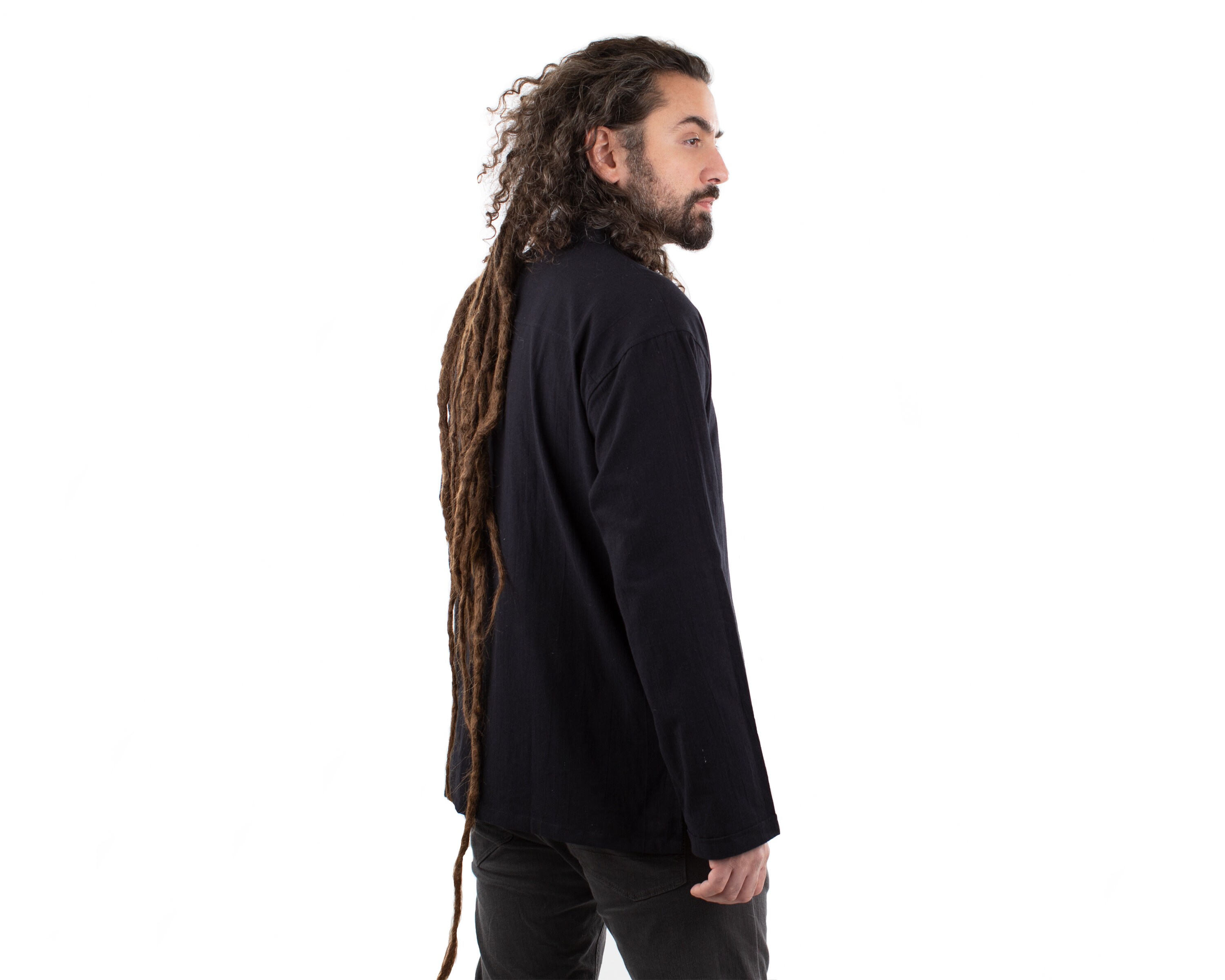 Black Hippie Priest 100% Cotton Shirt Ethnic Mens Shirt - Etsy