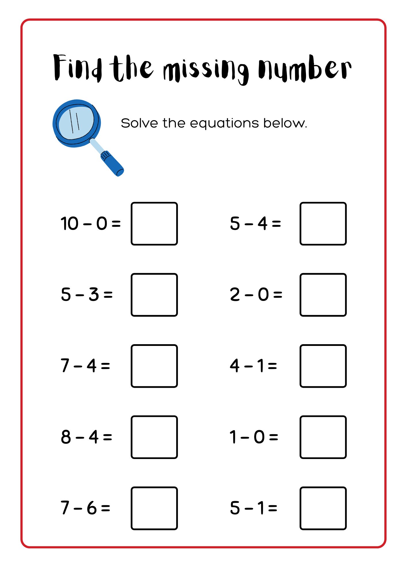 1st Grade Math, Learn Addiction and Subtraction, Study Unit, Math ...