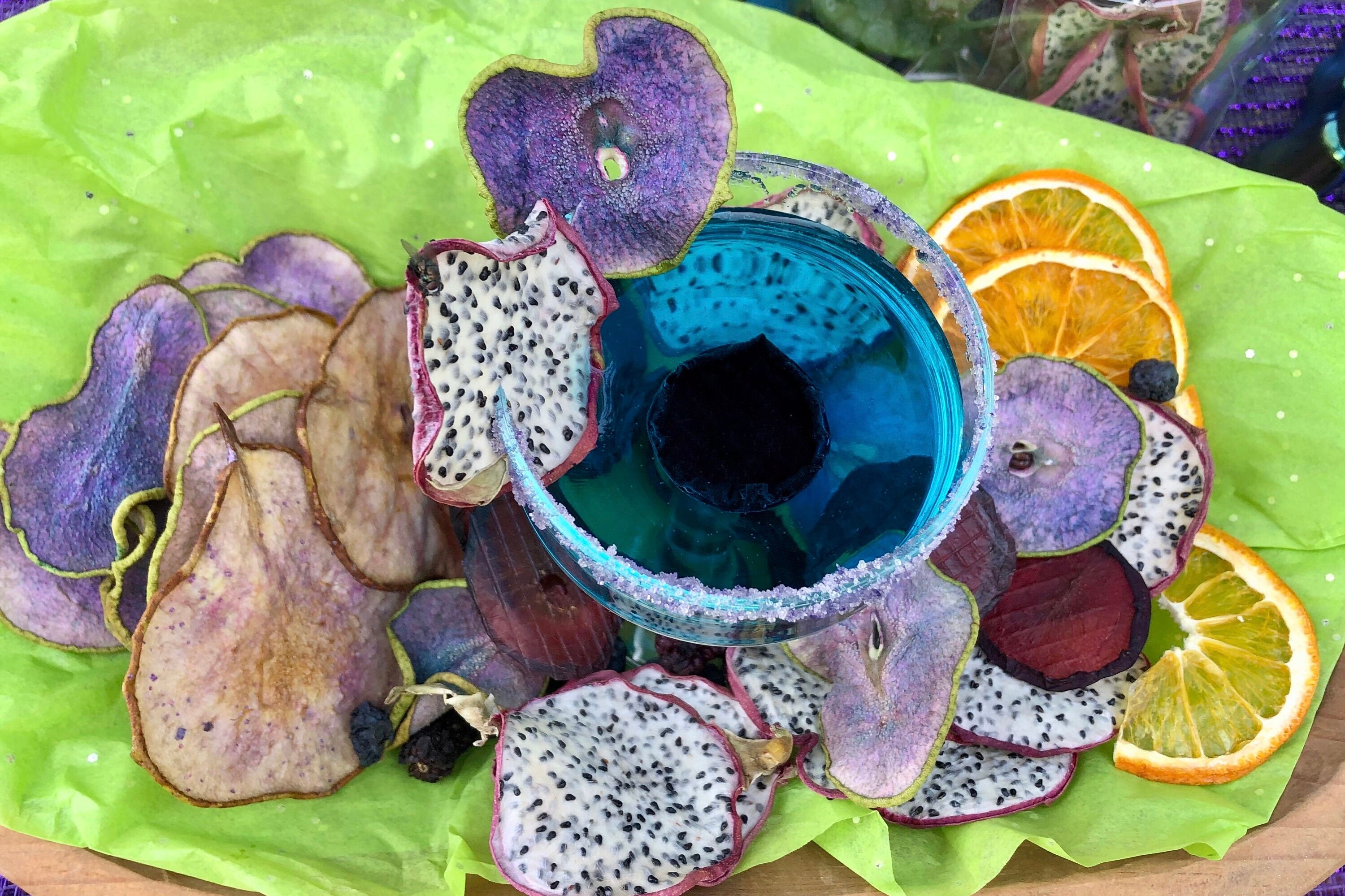Dehydrated Purple Pear Slices: Cocktail Garnish, Tea Infusion - Etsy