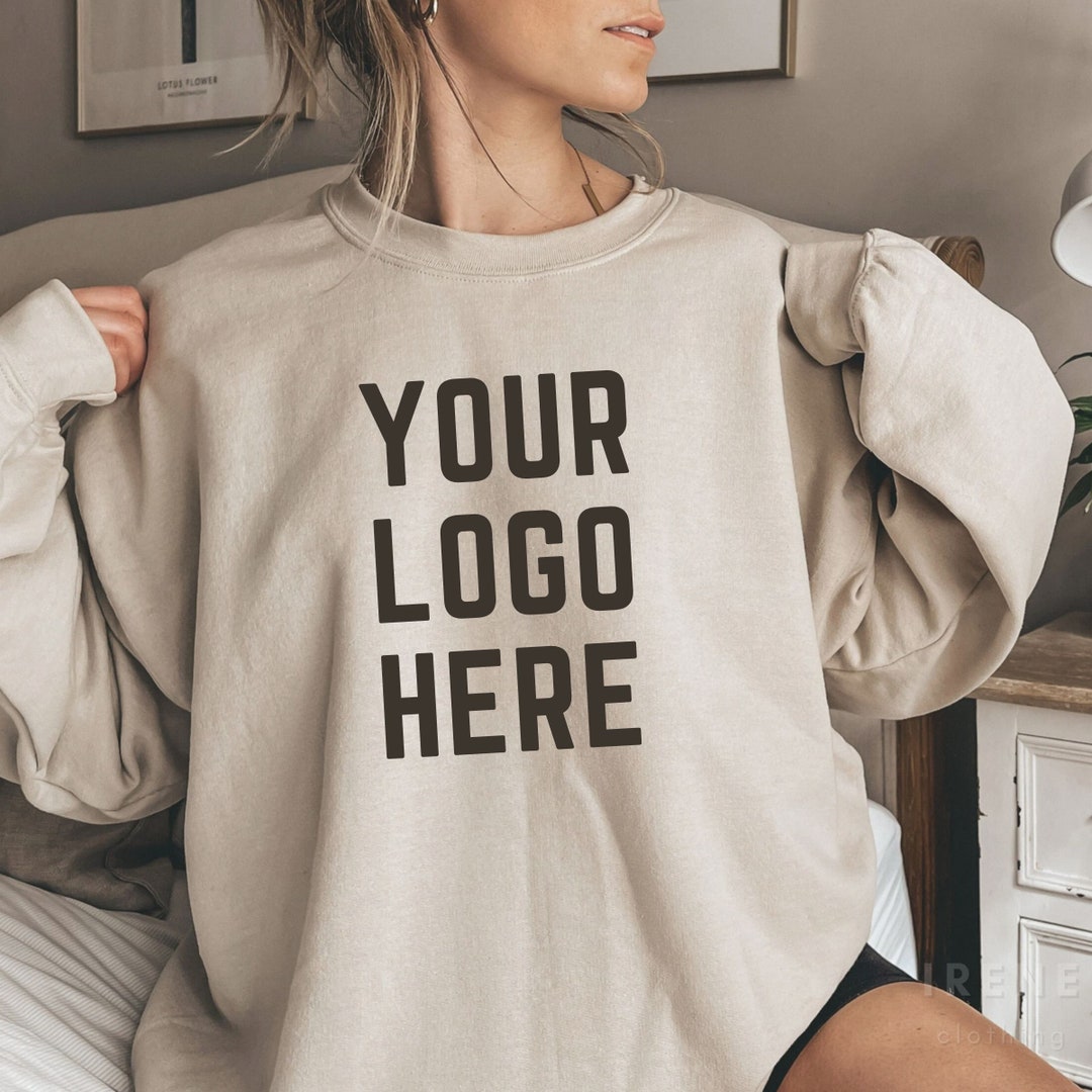 Personalized Design Sweatshirt, Logo Design Sweater, Your Image Here ...