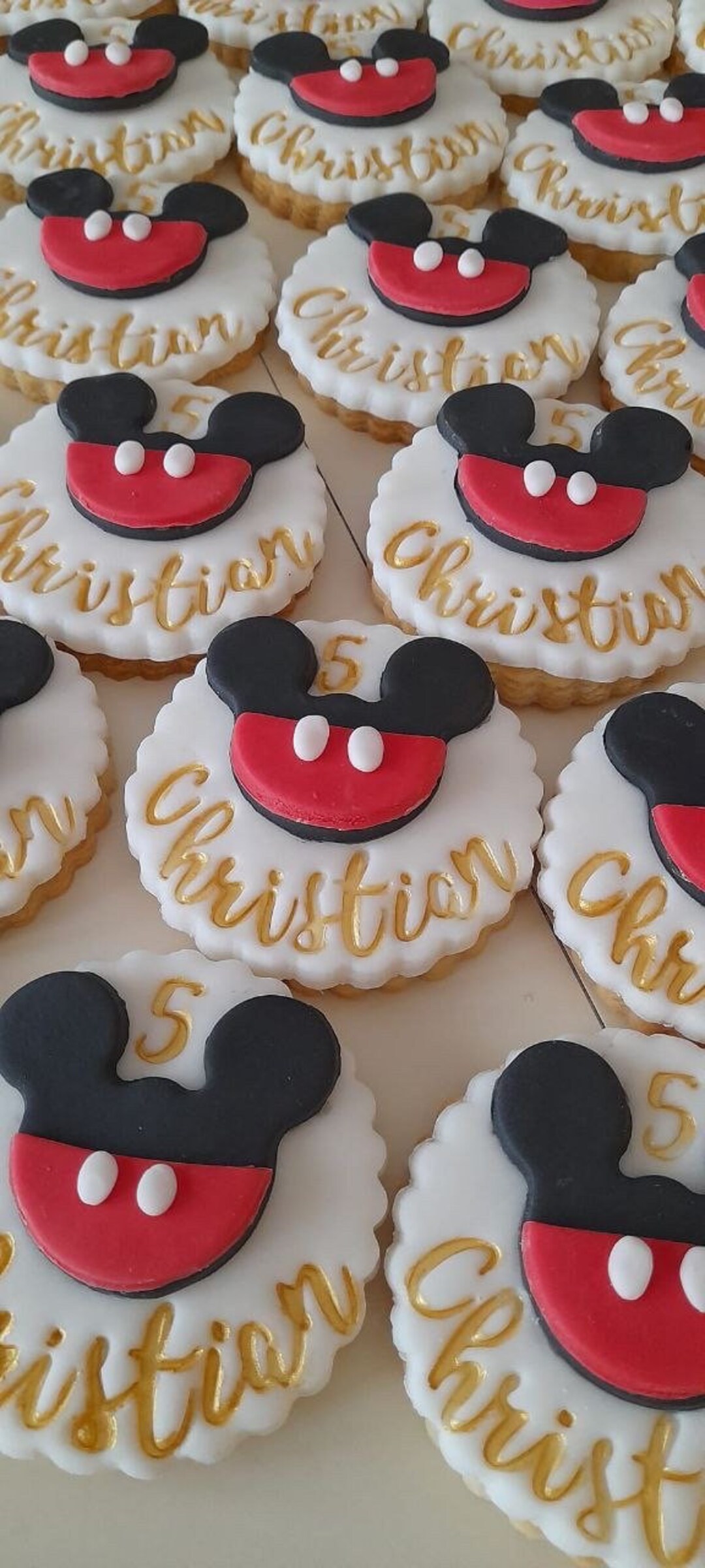 Personalized Mickey or Minnie Cookies - Etsy