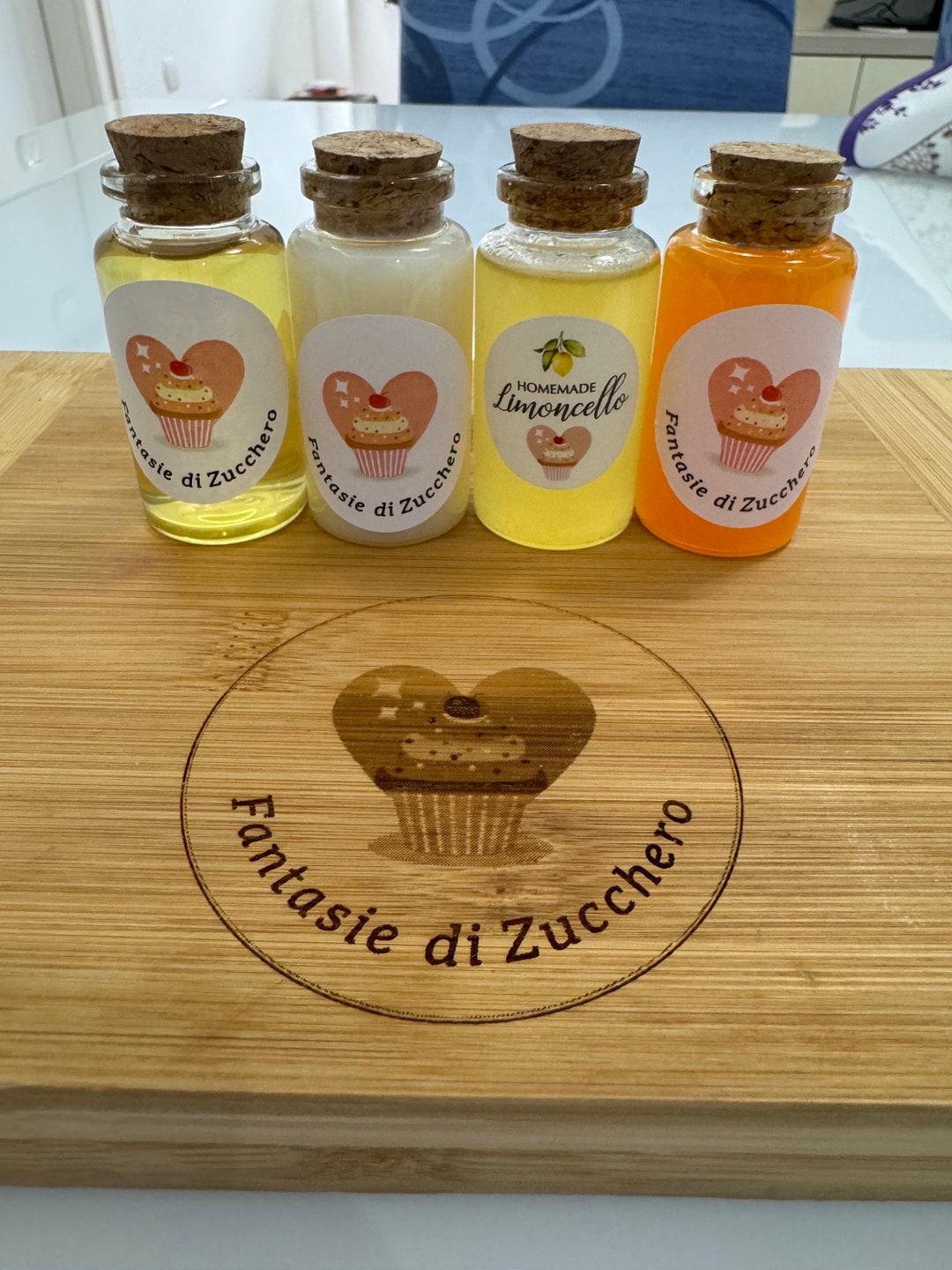 Limoncello, Meloncello, Lemon Cream and Fennel in Personalized Wedding ...