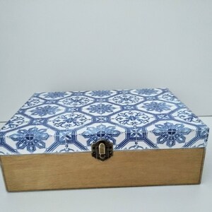 Wooden Blue Box for Teabox Holder for Teabig Tea Bag Storage - Etsy
