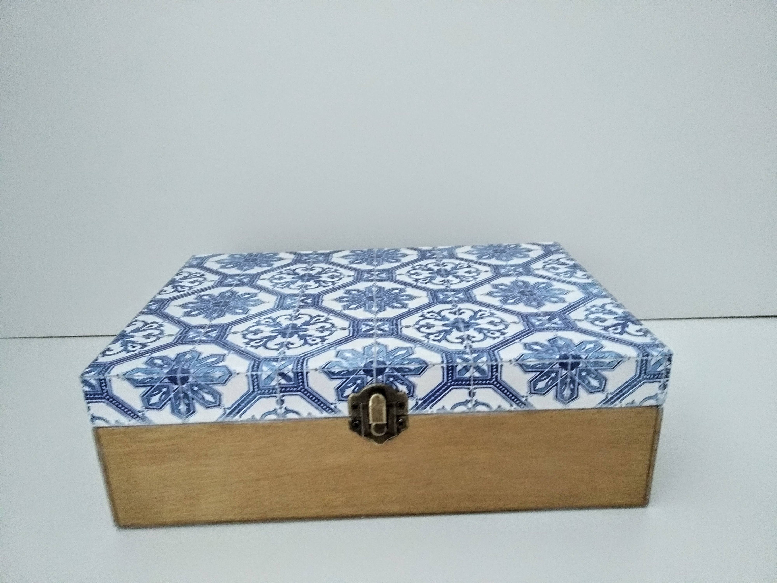 Wooden Blue Box for Teabox Holder for Teabig Tea Bag Storage - Etsy