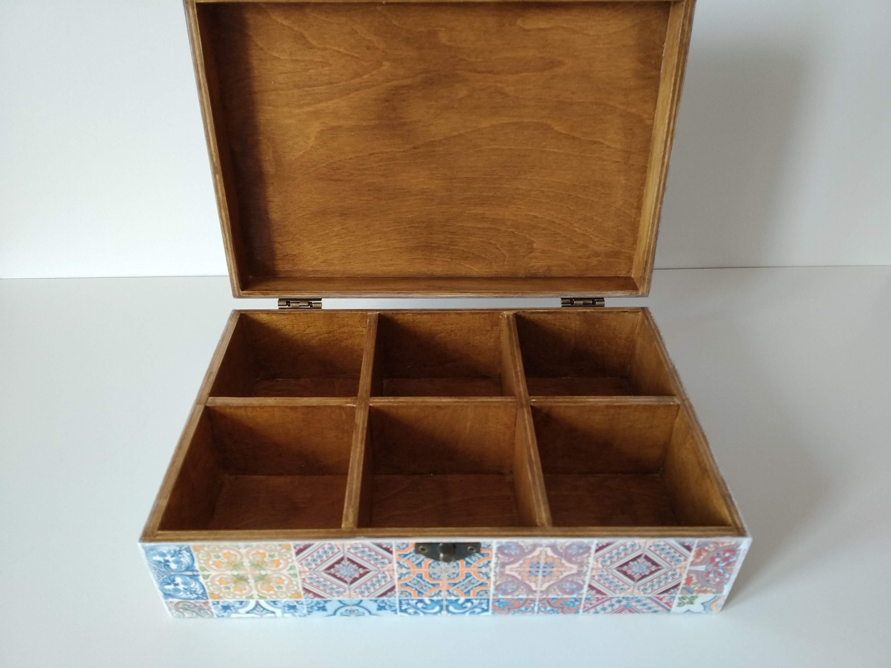 Wooden tea boxbox holder for teabig tea bag storage boxtea | Etsy