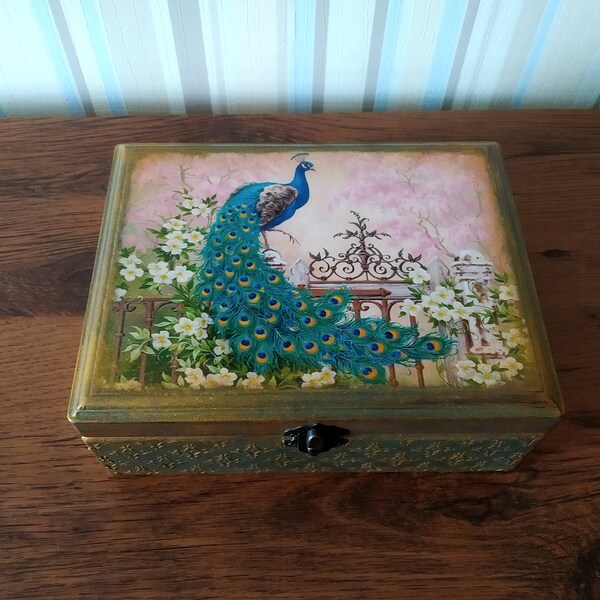 Peacock Box - Etsy
