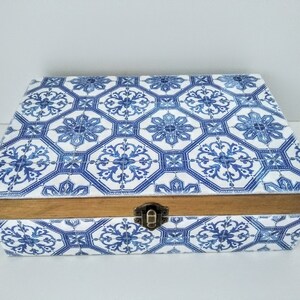 Wooden Blue Box for Teabox Holder for Teabig Tea Bag Storage - Etsy