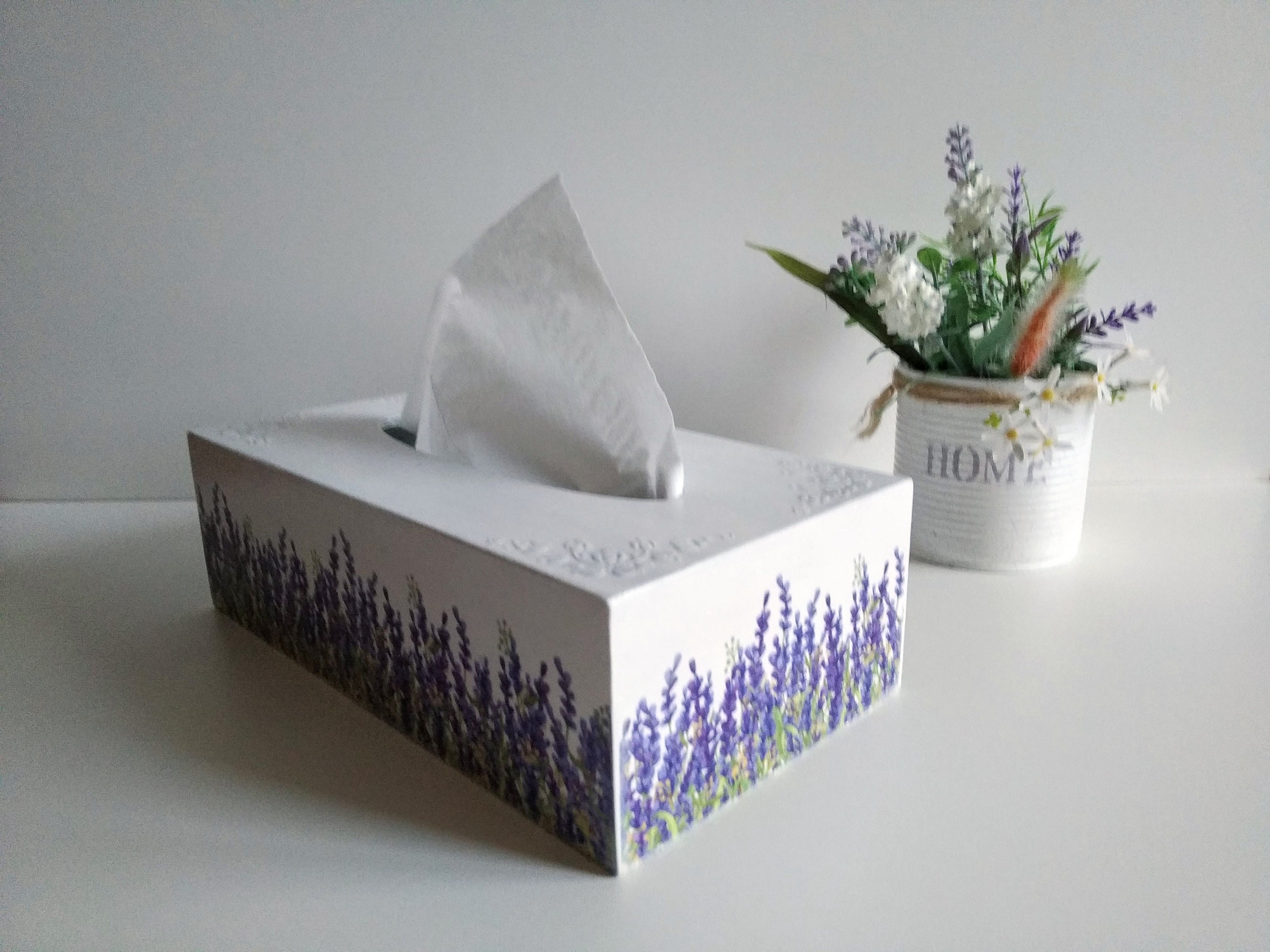 Tissue Box Cover,rectangular Napkin Holder Provence,napkin Storage ...