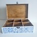Wooden Blue Box for Tea,box Holder for Tea,big Tea Bag Storage Box,tea ...