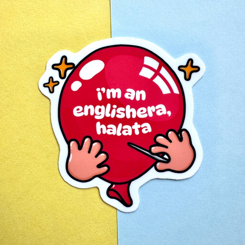 Englishera Halata | Filipino Sticker | Glossy Sticker | Water-resistant ...
