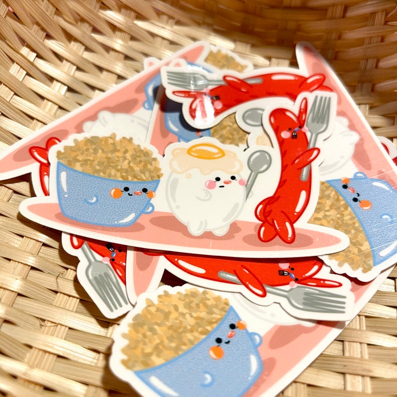 Hotsilog Silog Series Filipino Sticker Glossy Sticker - Etsy