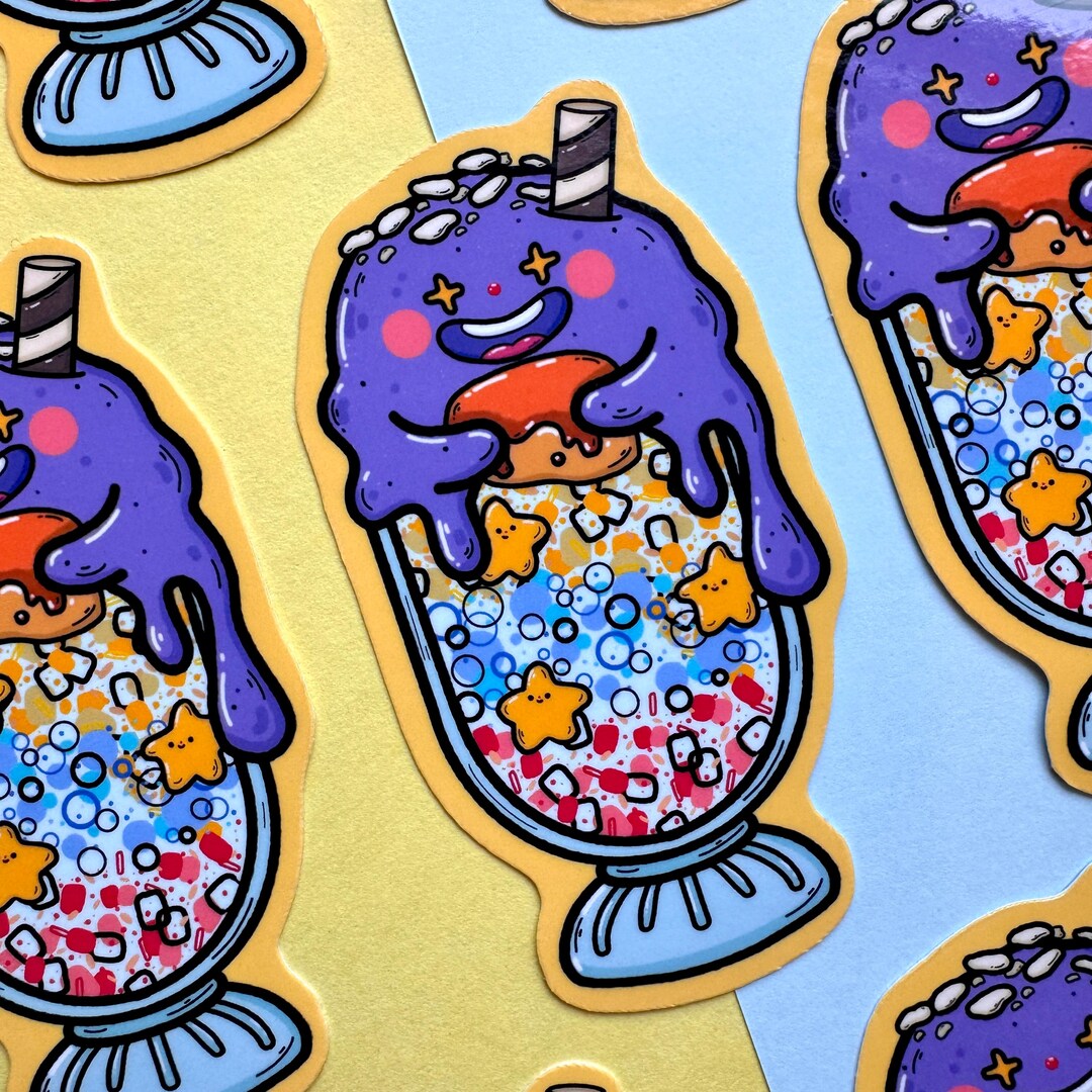 Halo-halo Sticker | Filipino Dessert, Ube Ice Cream, Kawaii - Etsy
