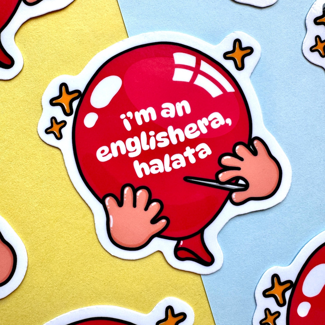 Englishera Halata | Filipino Sticker | Glossy Sticker | Water-resistant ...