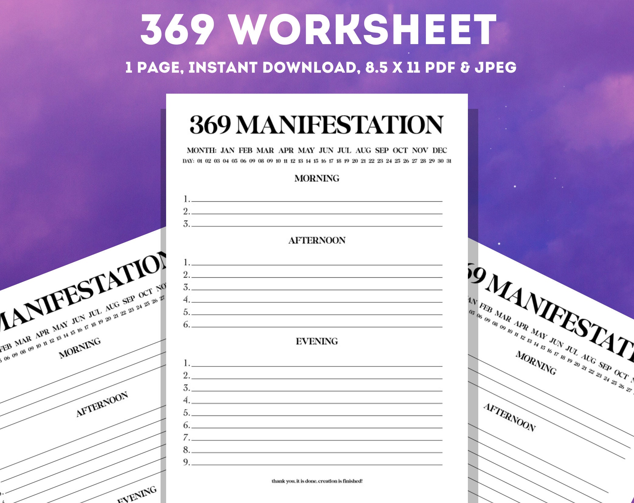 369 Worksheet 369 Manifestation Method 369 Manifest Method Law of ... 369 Worksheet 369 Manifestation Method 369 Manifest Method Law of ...