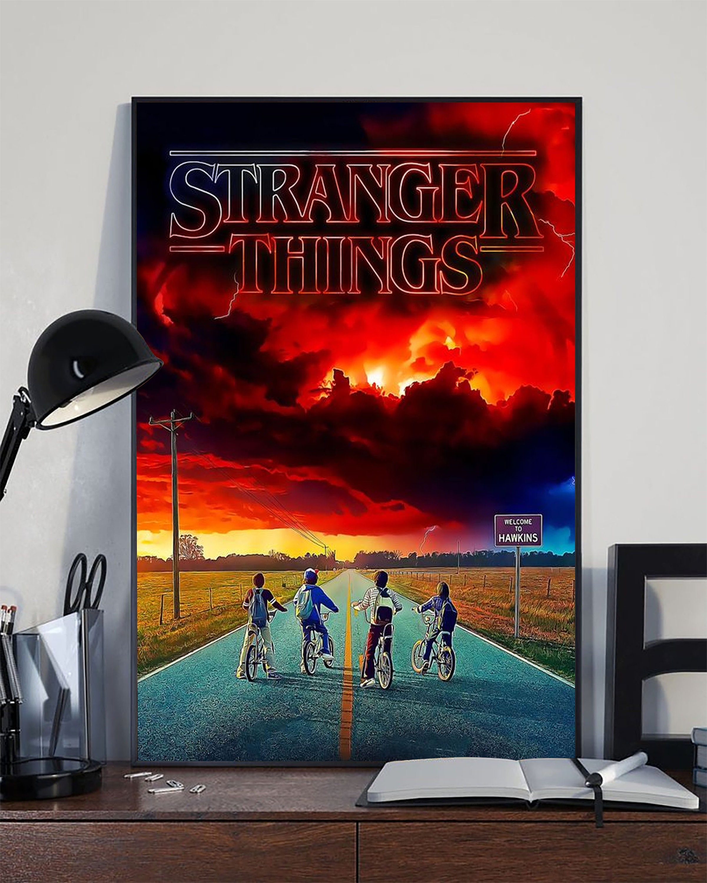 Cartel de Stranger Things Serie de TV Poster Art Home Decor | Etsy