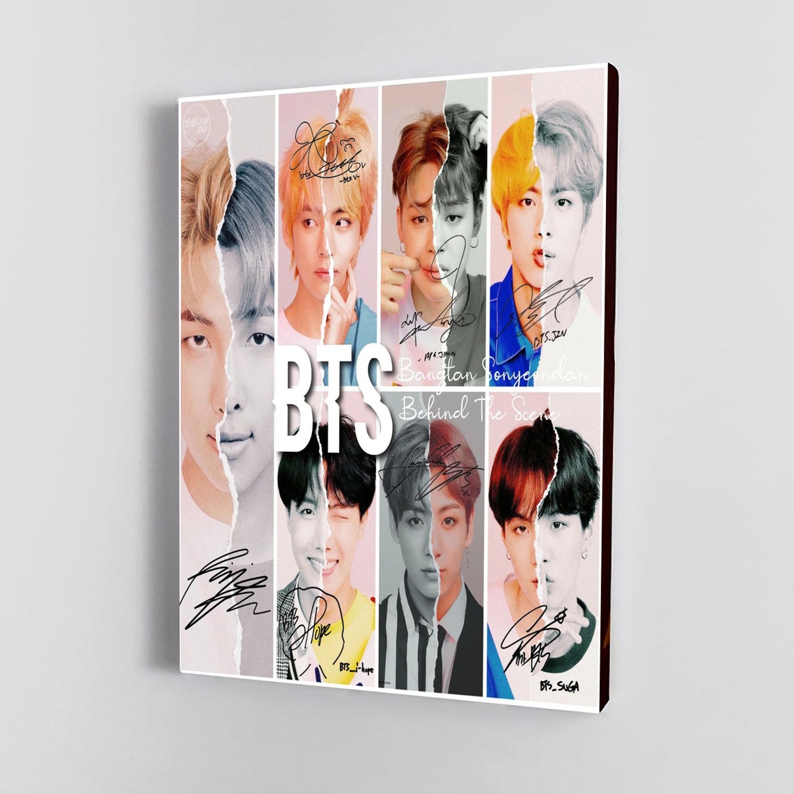 BTS poster bts Poster Print Poster Namjoon Jungkook Jin | Etsy