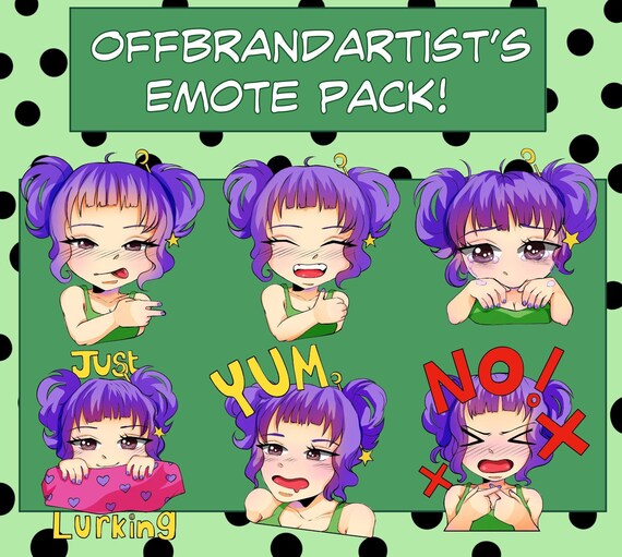 Emote Pack 6 Emotes - Etsy
