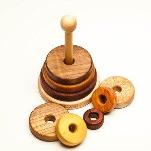 Wooden Stacking Rings - Etsy