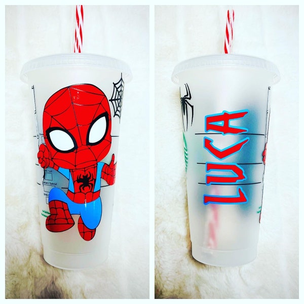 Spiderman Starbucks Cup - Etsy