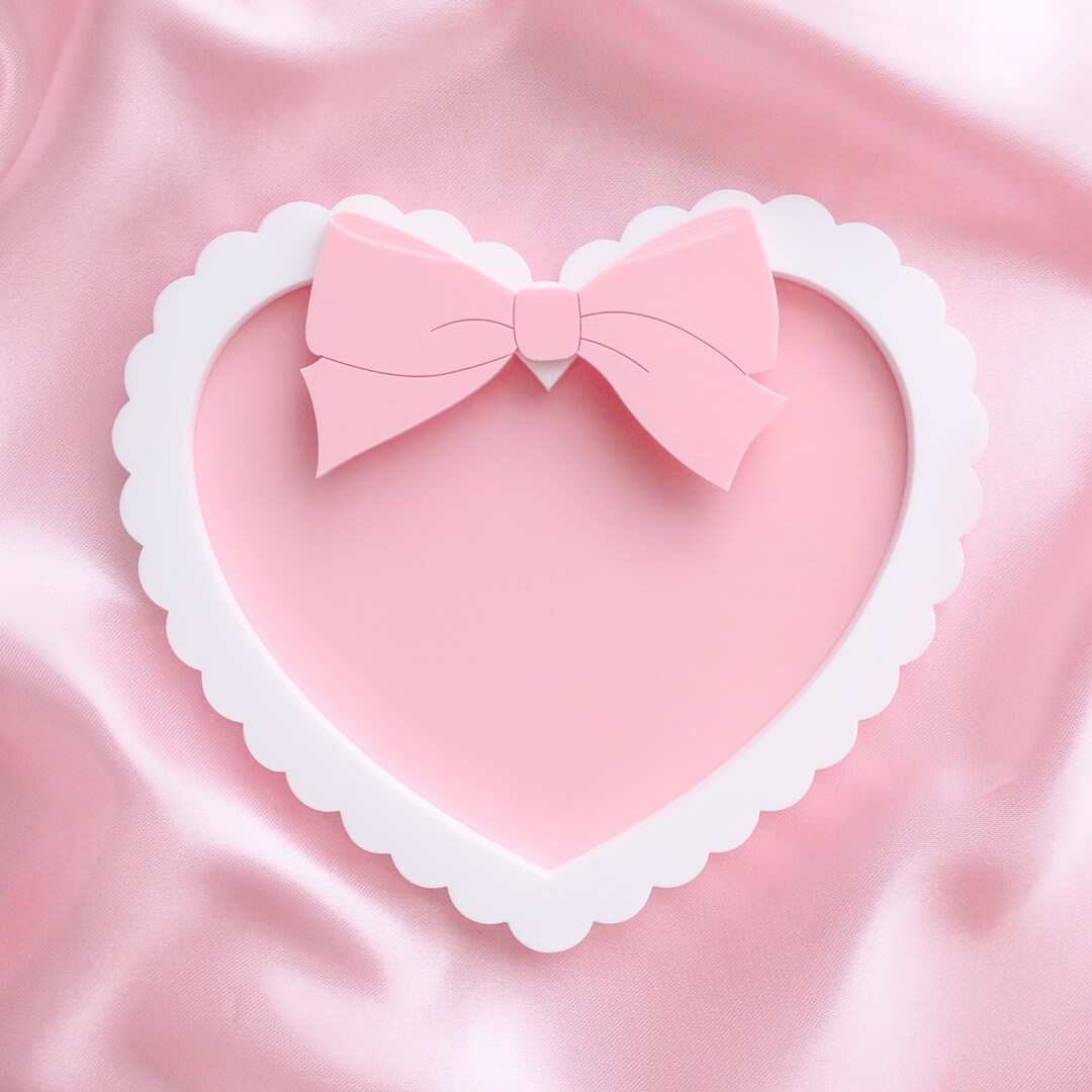 Coquette Pink Bow Trinket Dish Valentines Gift Home Decor - Etsy