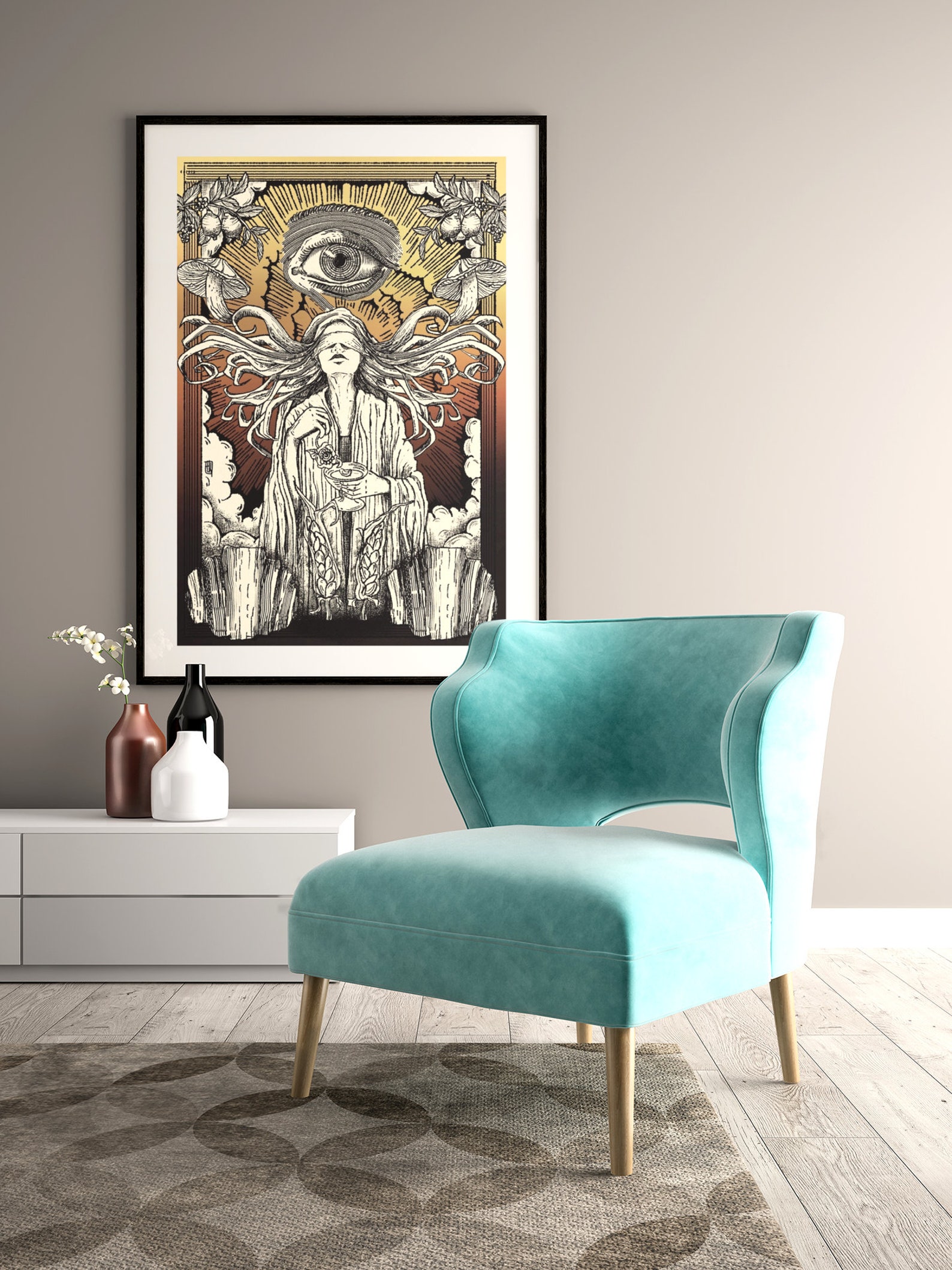 Bakery Vision | Original Handmade Digital Artwork on Matte Vertical ...