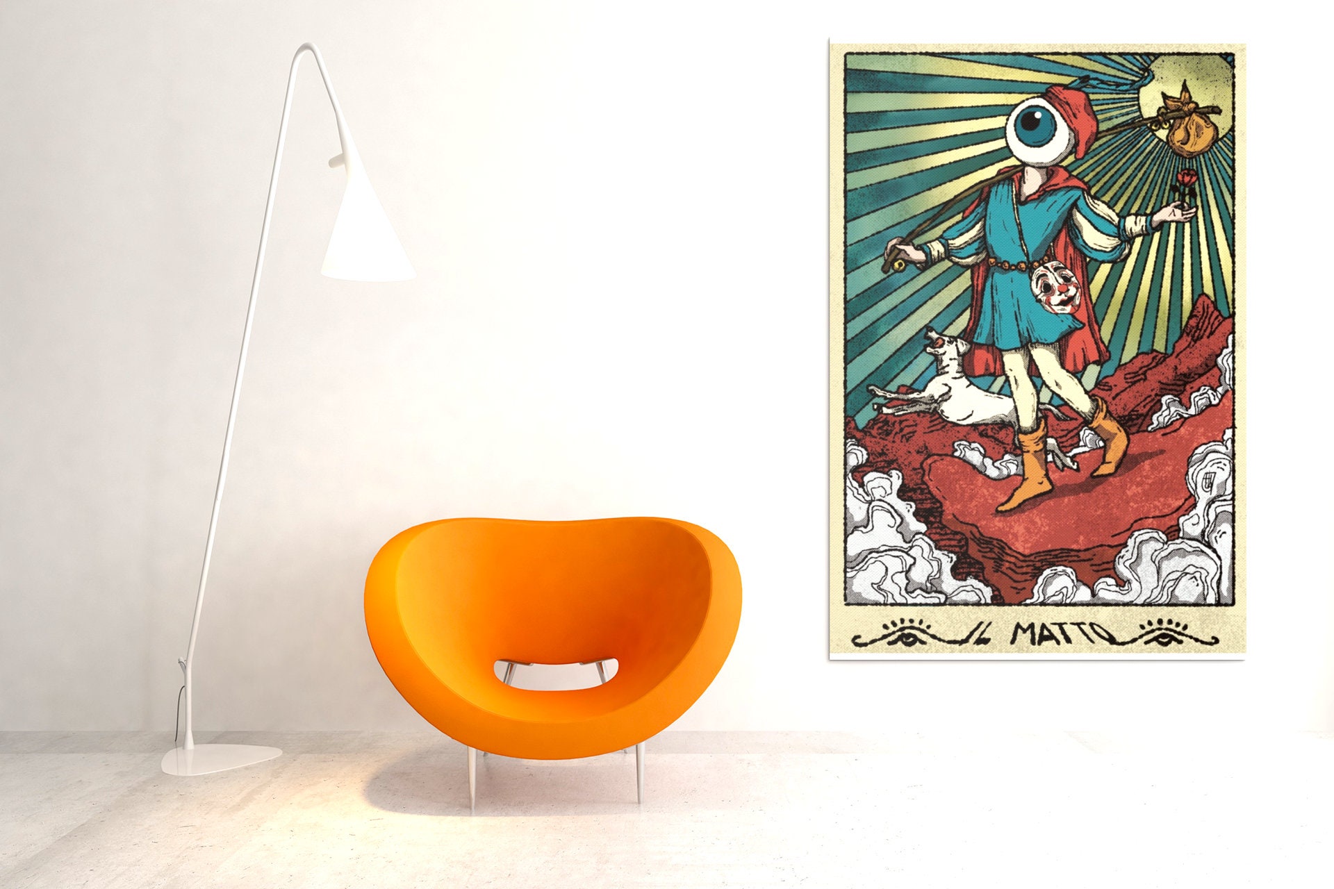 Il Matto the Fool Tarot Series Original Handmade Digital Artwork on ...