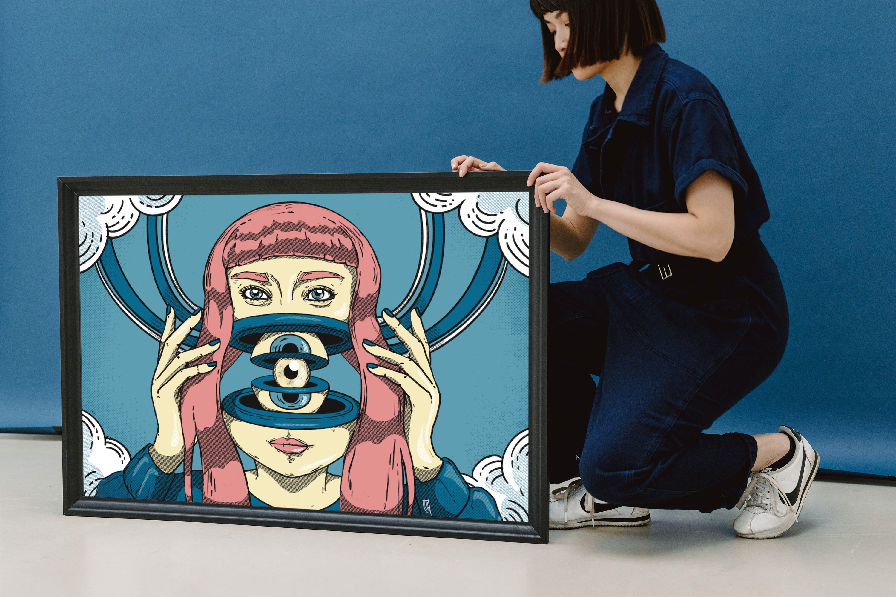 I See Original Handmade Digital Artwork on Matte Vertical - Etsy