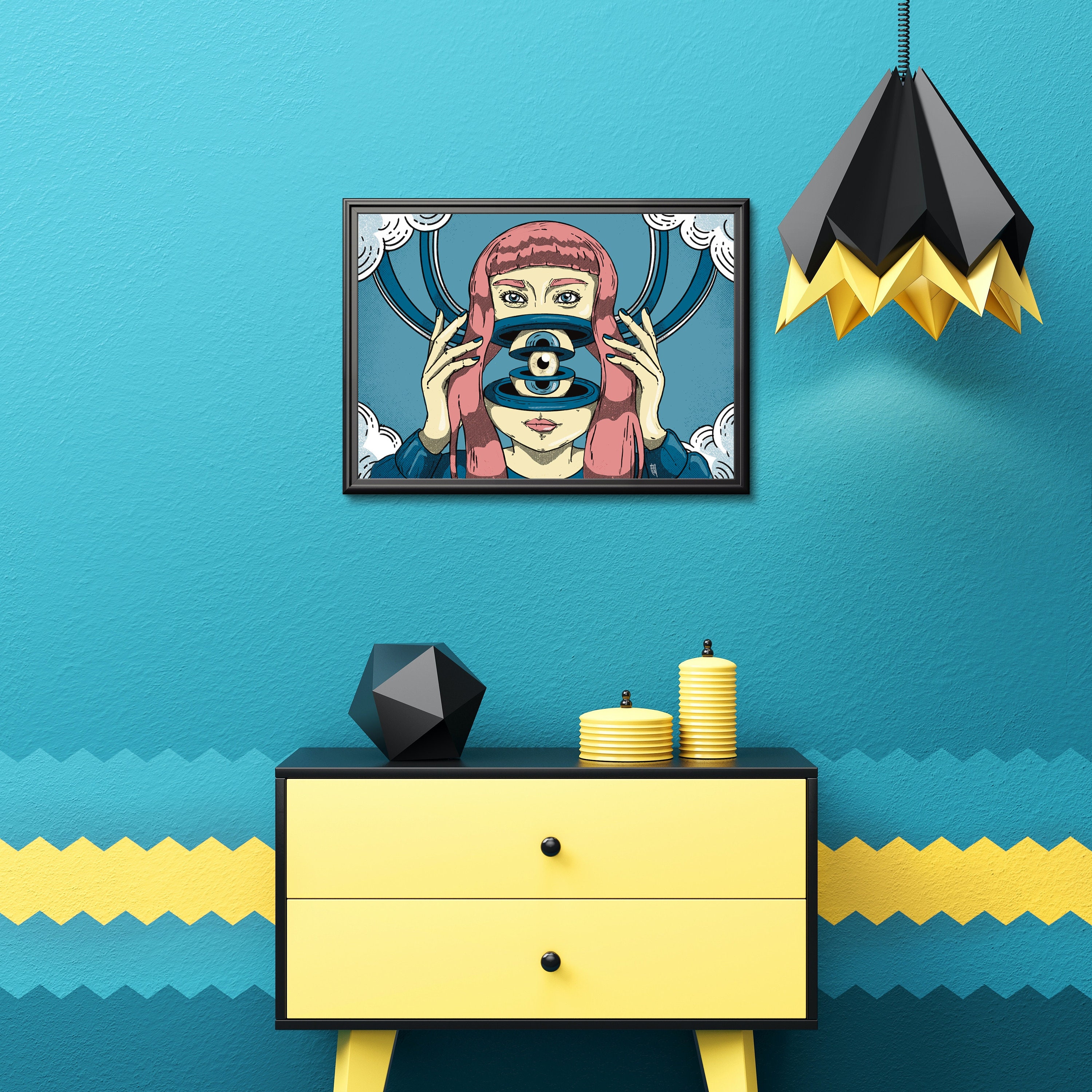 I See Original Handmade Digital Artwork on Matte Vertical - Etsy