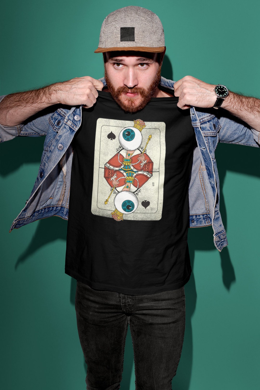 Queen Poker Card Graphic Tee | Men's Fashion T-shirt - Etsy