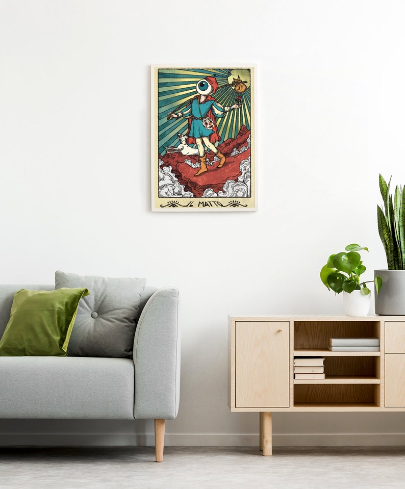 Il Matto the Fool Tarot Series Original Handmade Digital Artwork on ...