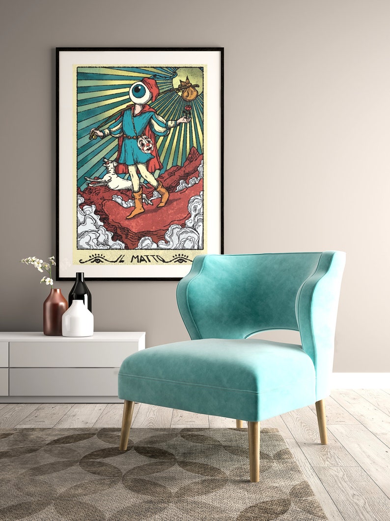 Il Matto the Fool Tarot Series Original Handmade Digital Artwork on ...